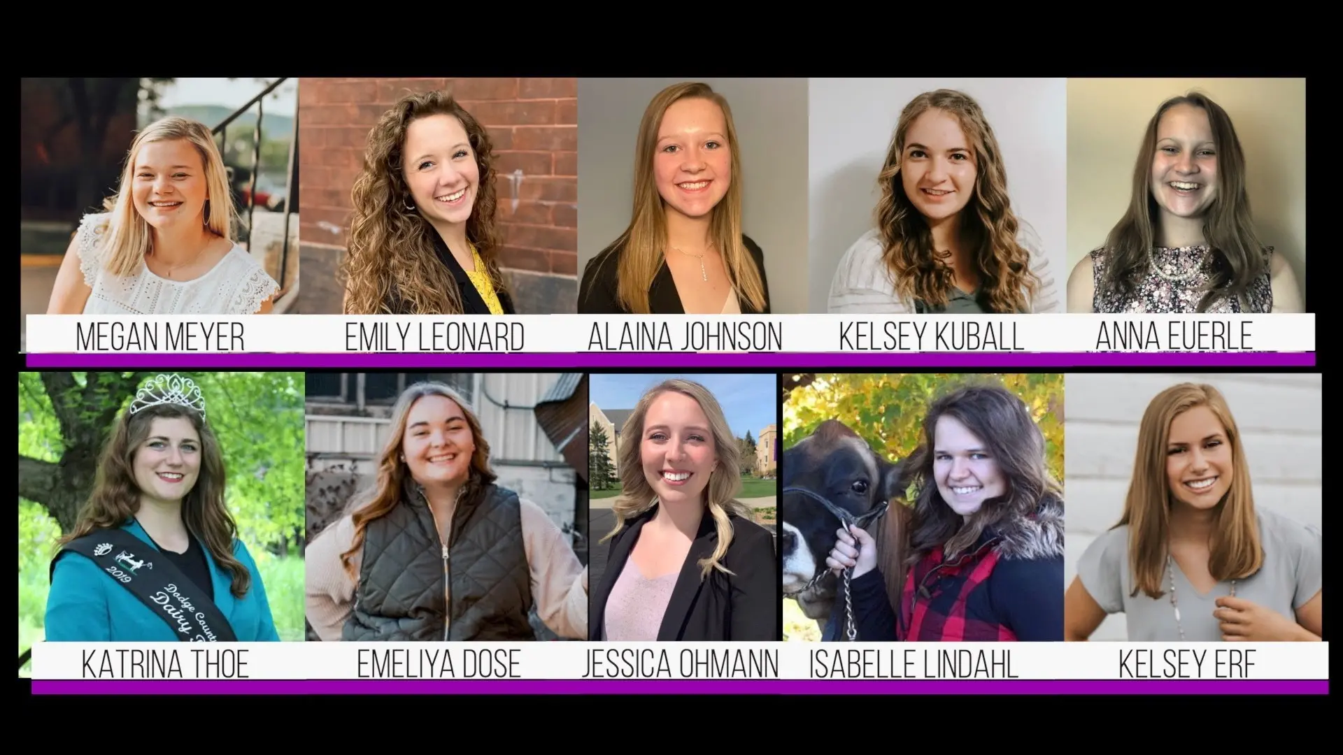 Finalists named for 68th Princess Kay of the Milky Way | Midwest Dairy