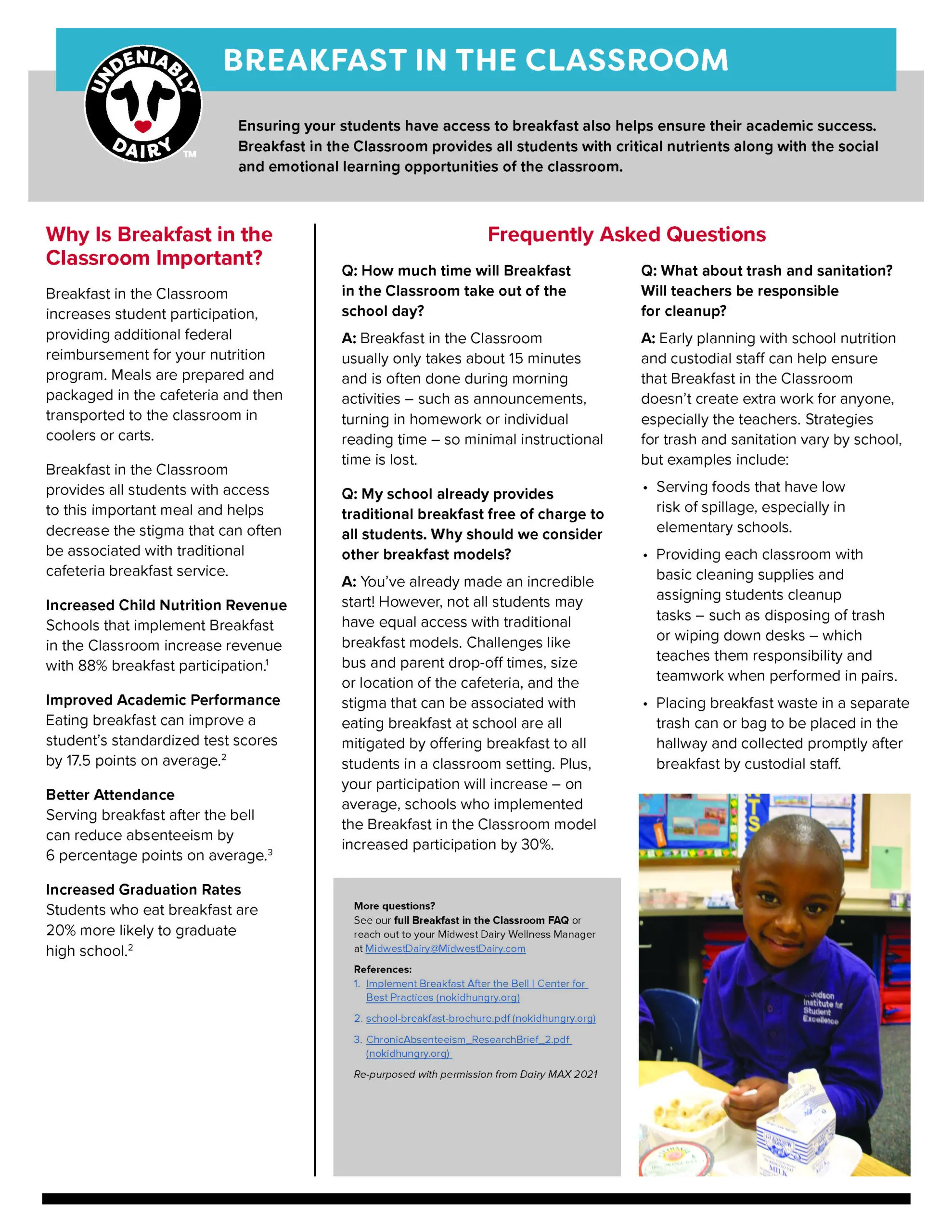 Breakfast in the Classroom - Midwest Dairy