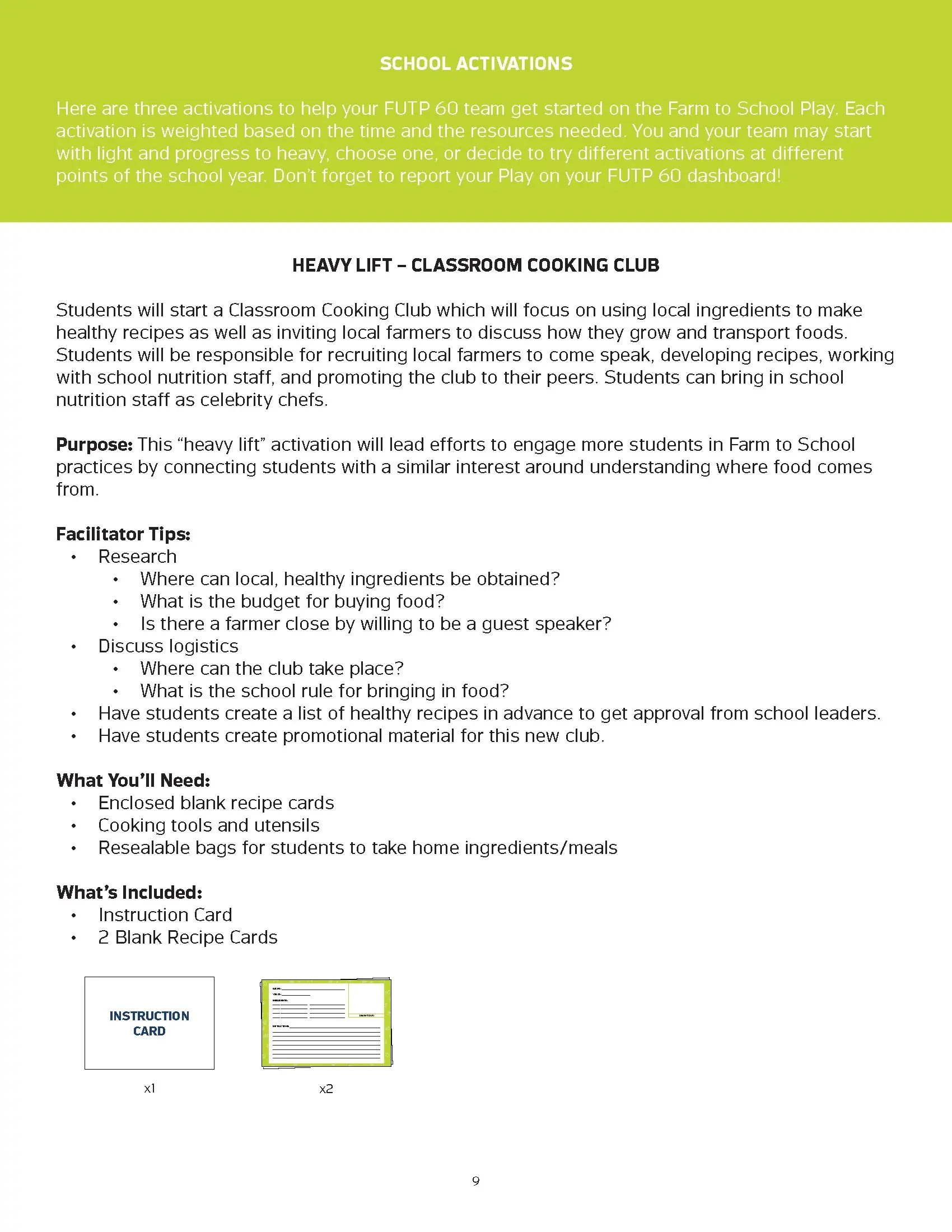 Classroom Cooking Club - Midwest Dairy