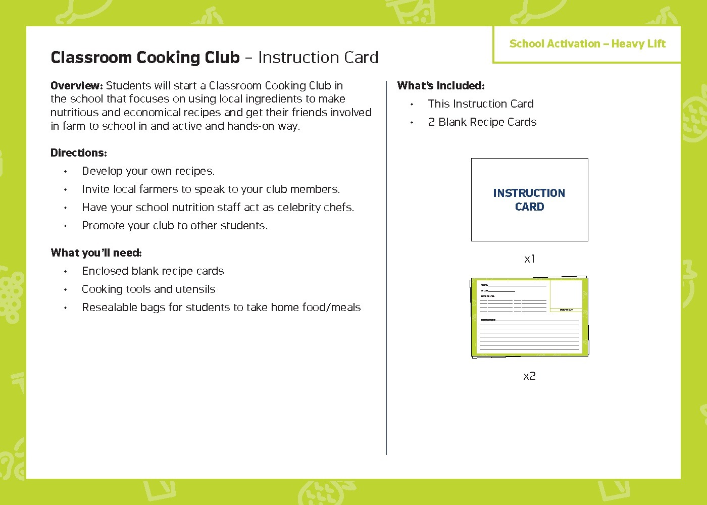 Classroom Cooking Club - Midwest Dairy