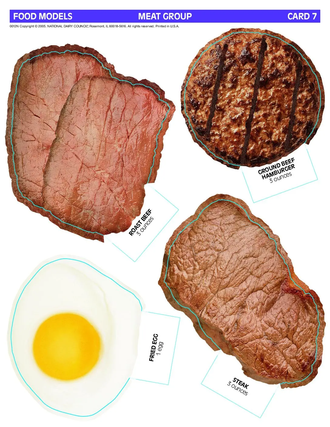 Food Models - Meat Group - Midwest Dairy