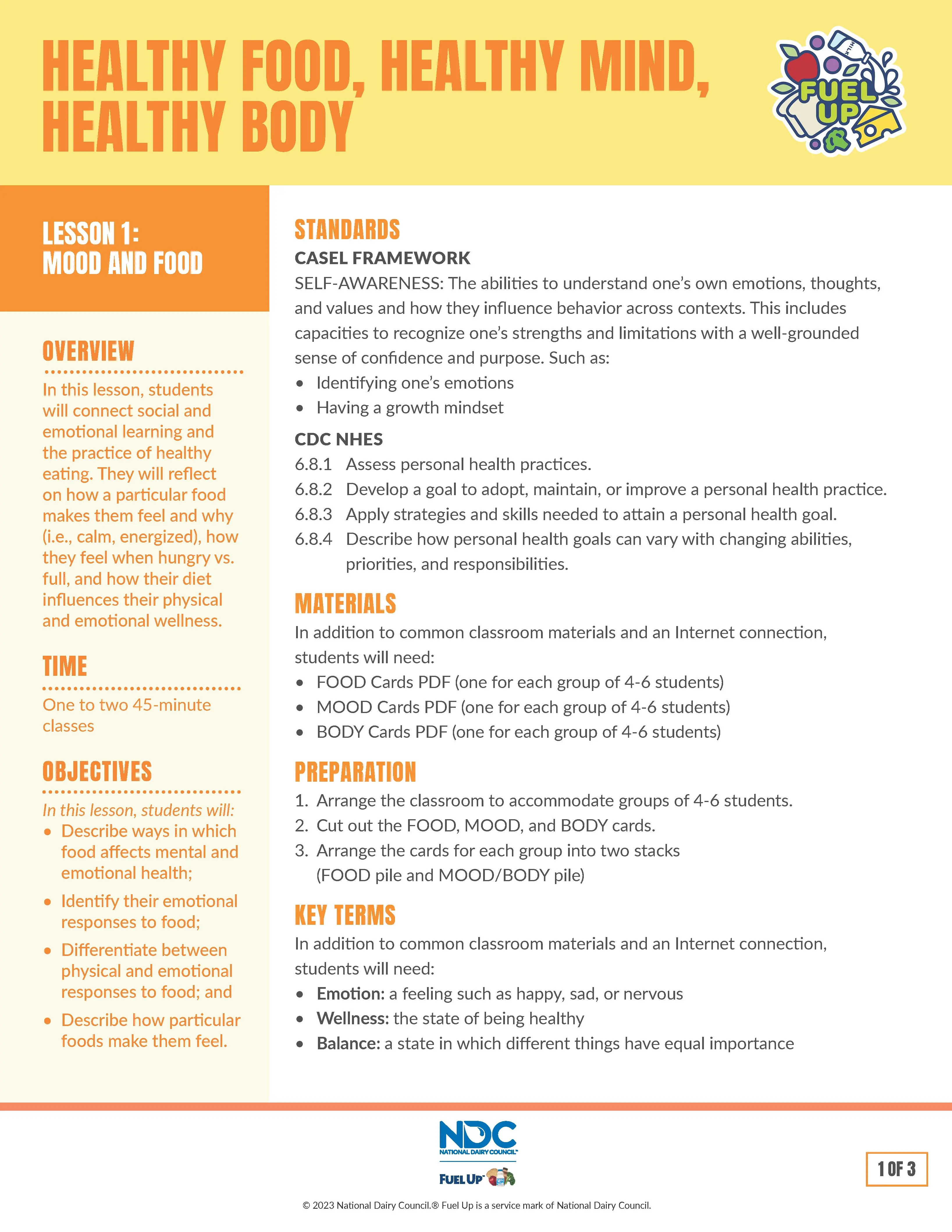 Healthy Food, Healthy Mind, Healthy Body | Midwest Dairy