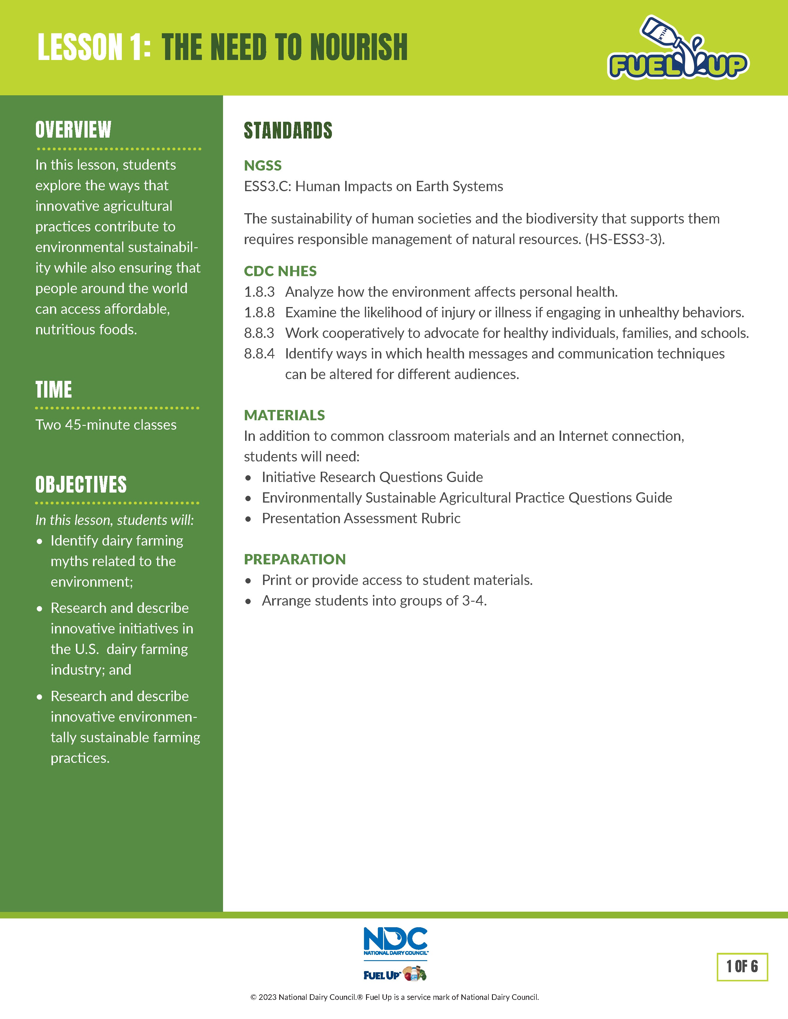 Farmers Fuel the World: Environmentally Sustainable Ag Practices ...