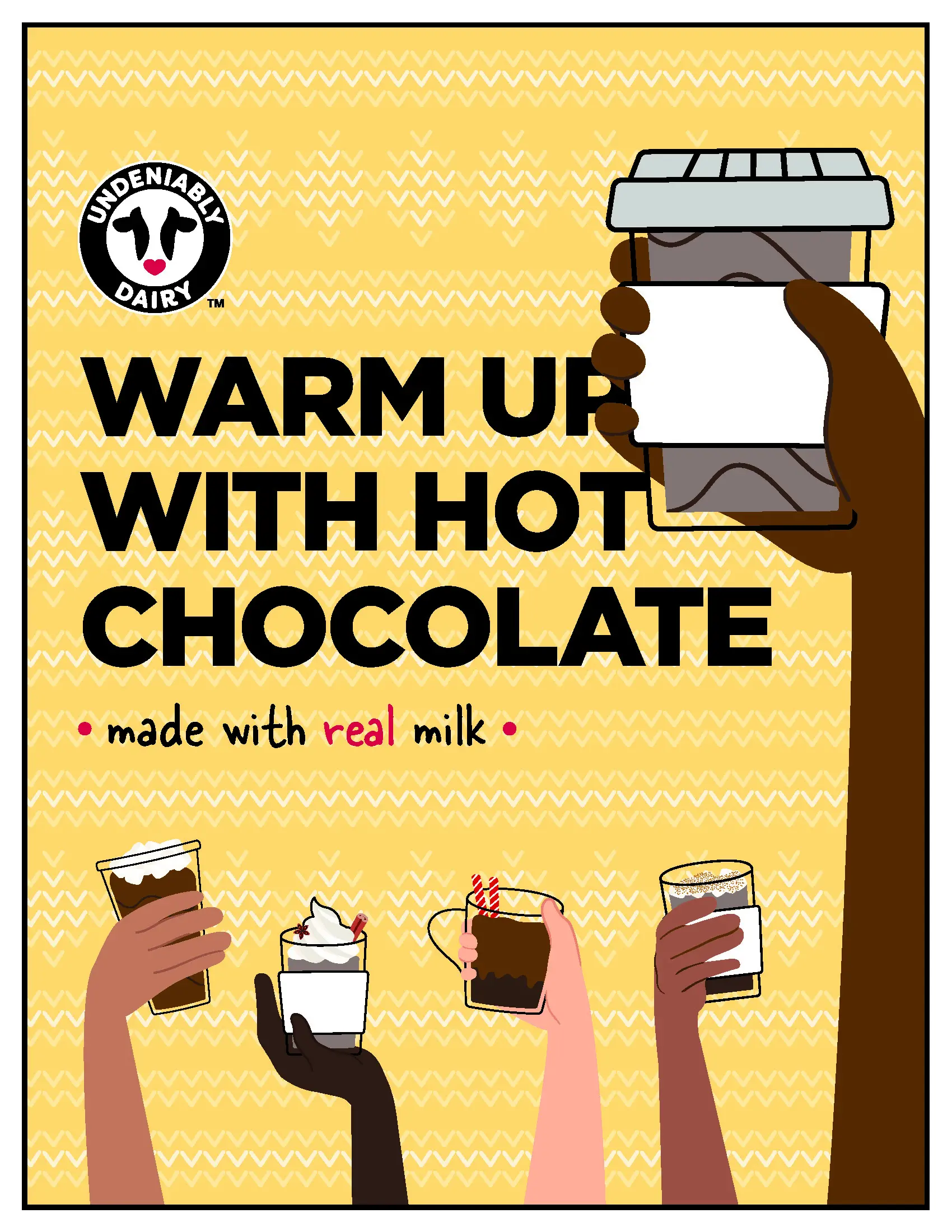 Hot Chocolate Milk Posters Midwest Dairy