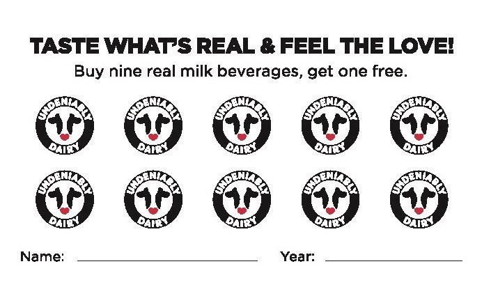 Undeniably Dairy Punch Cards | Midwest Dairy